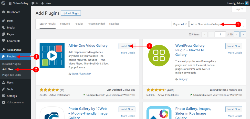 Documentation • All-in-One WordPress Video Gallery • Plugins360